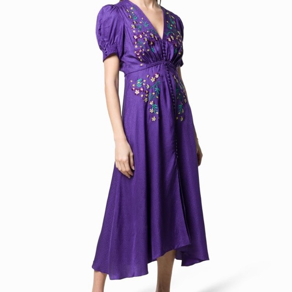 SALONI | Dresses | Nwt Saloni Deep Purple Lea Dress Size Us S | Poshmark